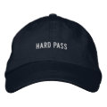 Hard Pass Embroidered Hat | Zazzle