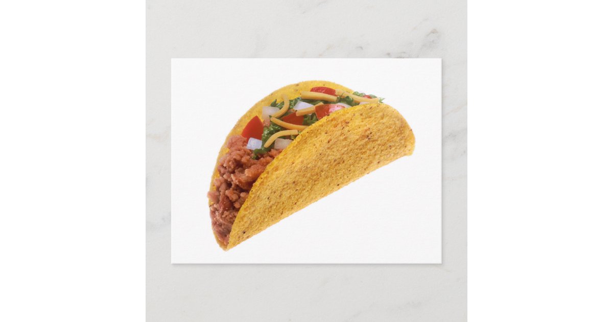 Hard Shell Taco Postcard | Zazzle