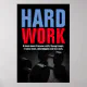 Hard Work Bodybuilding Fitness Motivational Poster | Zazzle