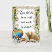 Hard Work Graduation Greeting Card | Zazzle