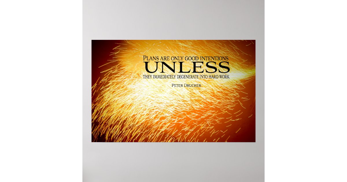 Hard Work Motivational Poster Print | Zazzle