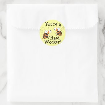 Hard Worker Reward Stickers | Zazzle