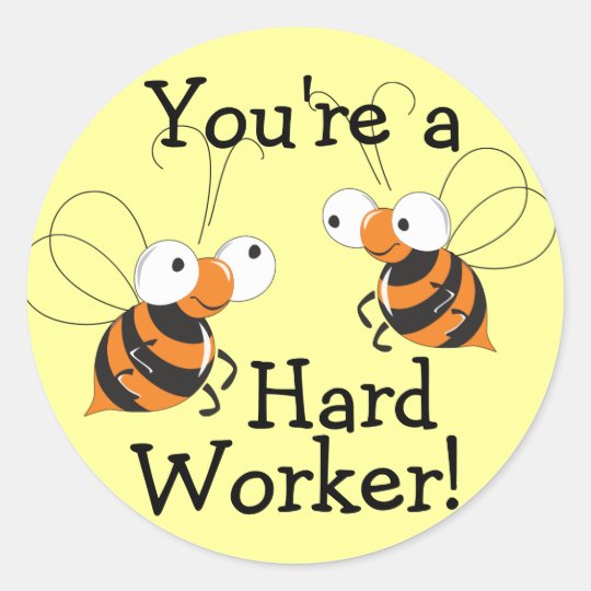 Hard Worker Reward Stickers | Zazzle