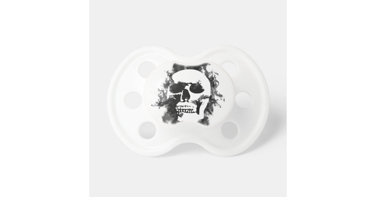 Hardcore skull pacifier | Zazzle
