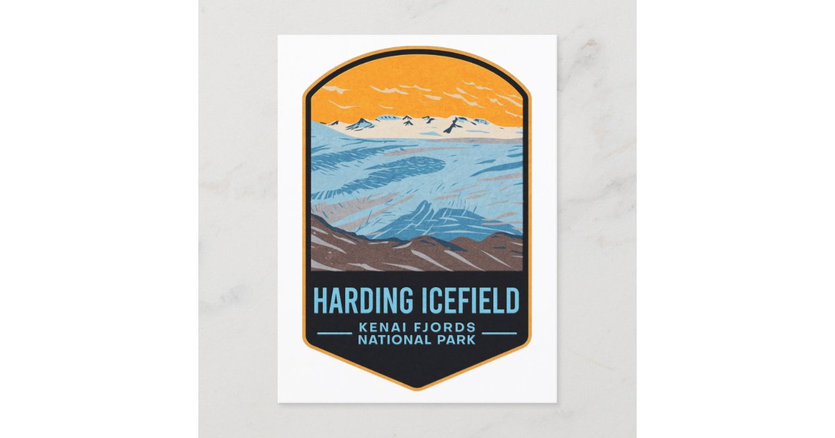 Harding Icefields Kenai Fjords National Park Postcard | Zazzle