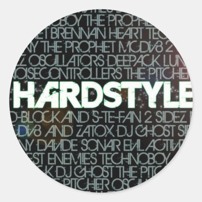 hardstyle classic round sticker | Zazzle.com