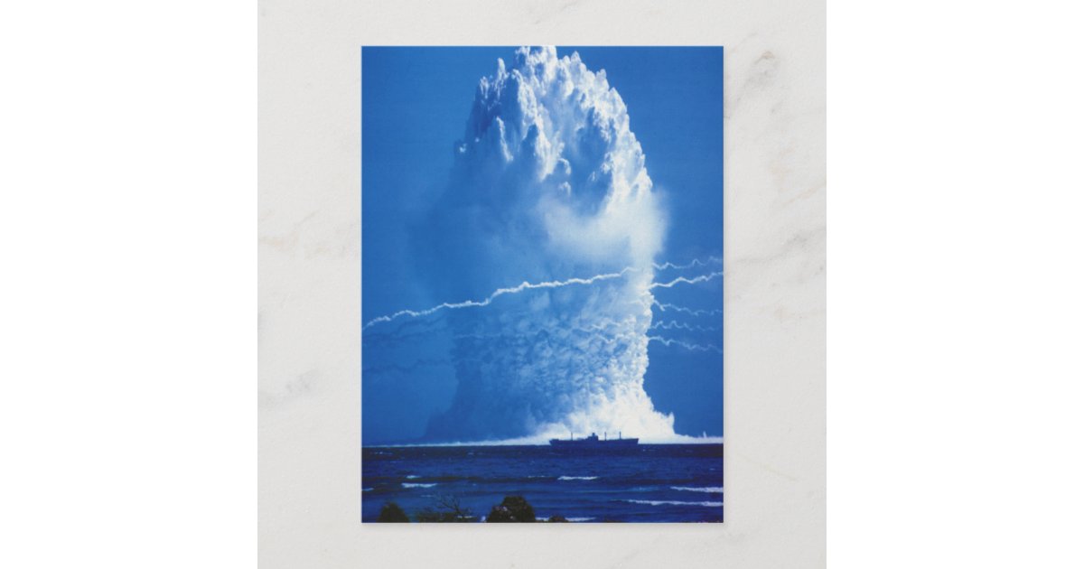 Hardtack Umbrella Underwater Nuclear Test 1958 Postcard | Zazzle