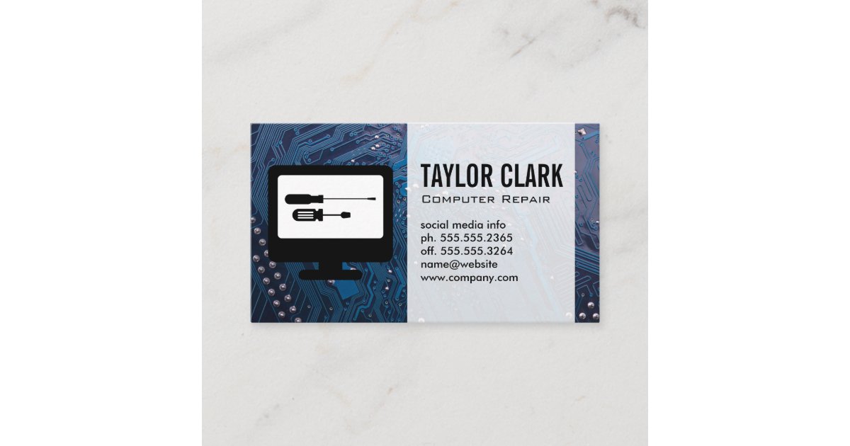 Hardware Electronics Business Card | Zazzle