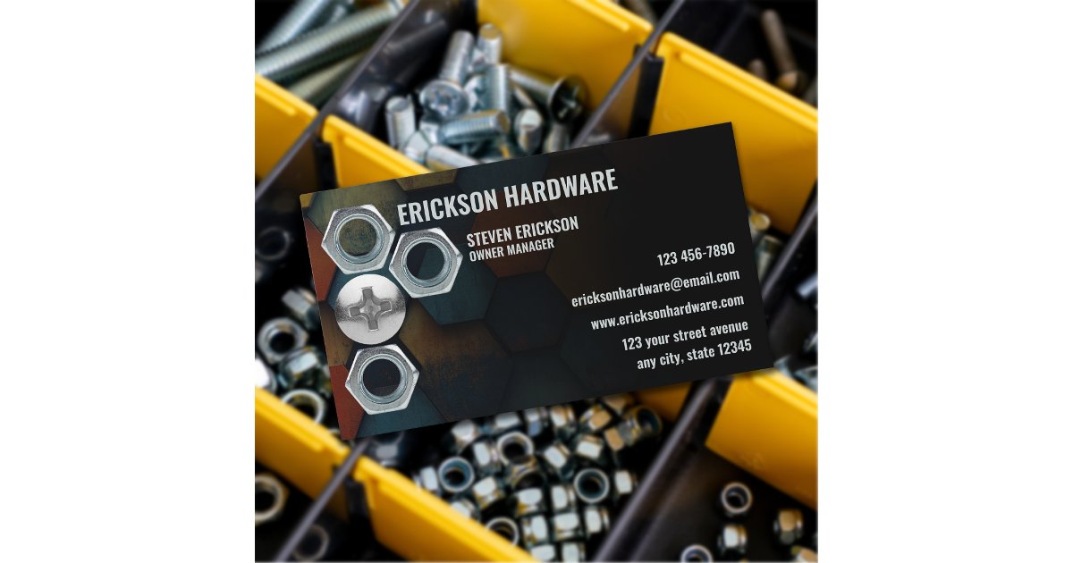 Hardware Store Business Card | Zazzle