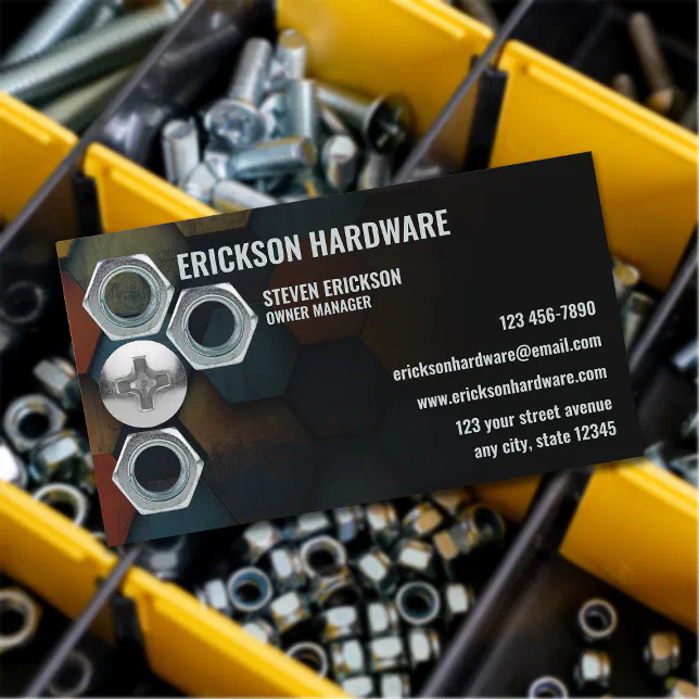 Hardware Store Business Card | Zazzle