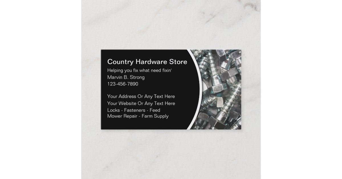 Hardware Store Business Cards | Zazzle