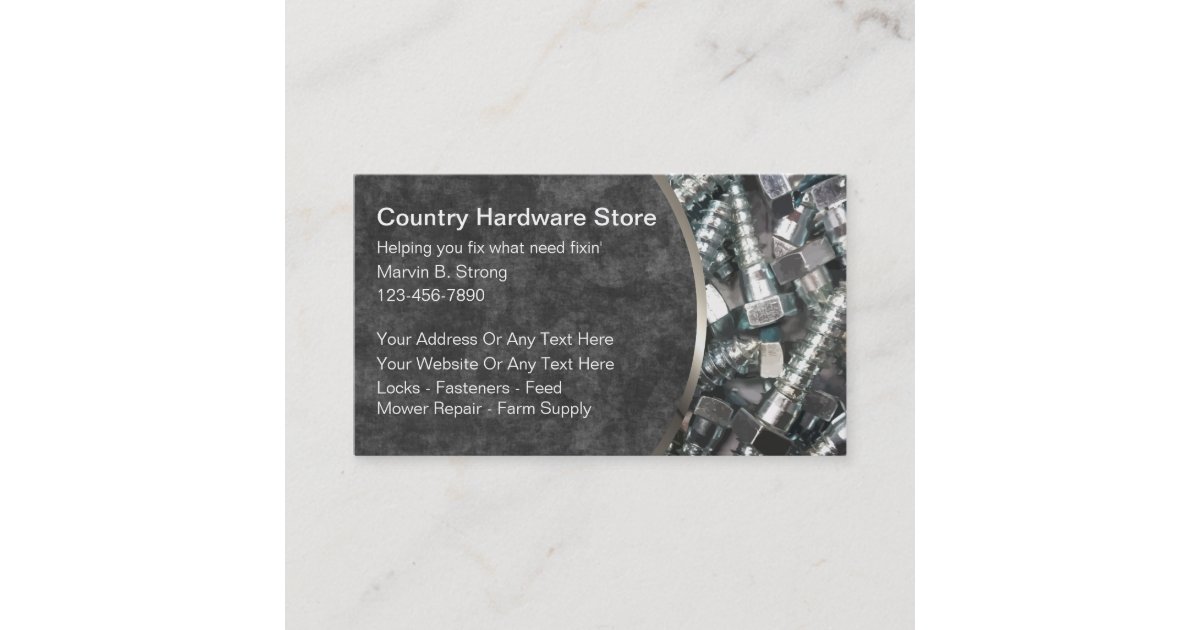 Hardware Store Business Cards | Zazzle