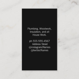 Hardware Tools Business Card | Zazzle