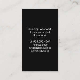 Hardware Tools Business Card | Zazzle