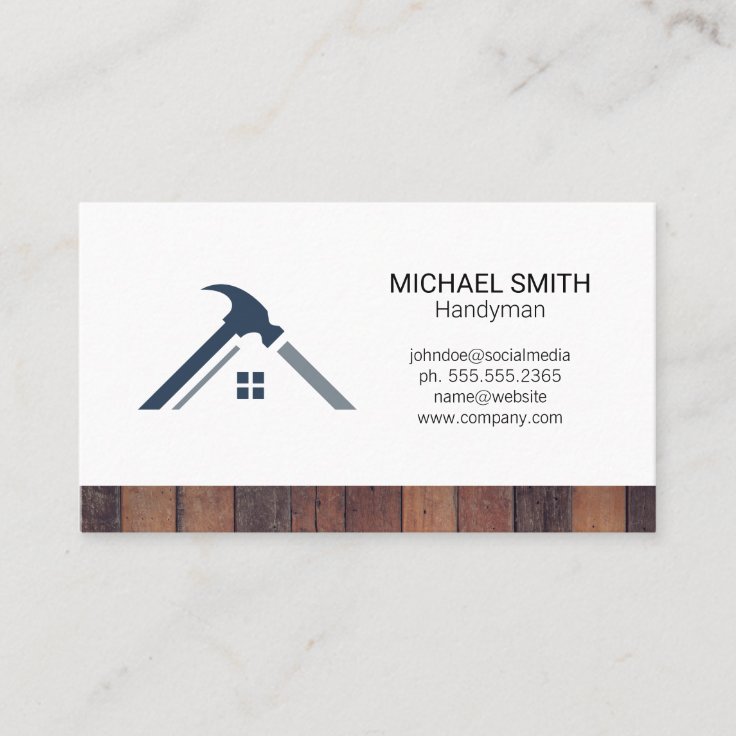 Hardware Tools | Handyman Business Card | Zazzle