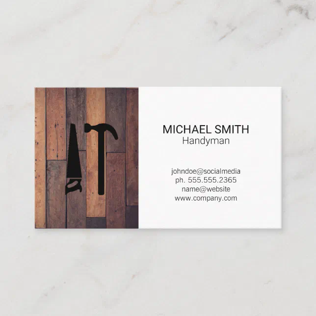 Hardware Tools | Handyman Business Card | Zazzle