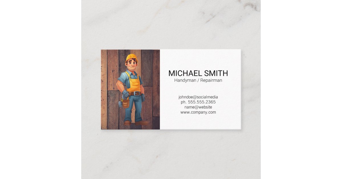 Hardware Tools | Repairman Business Card | Zazzle