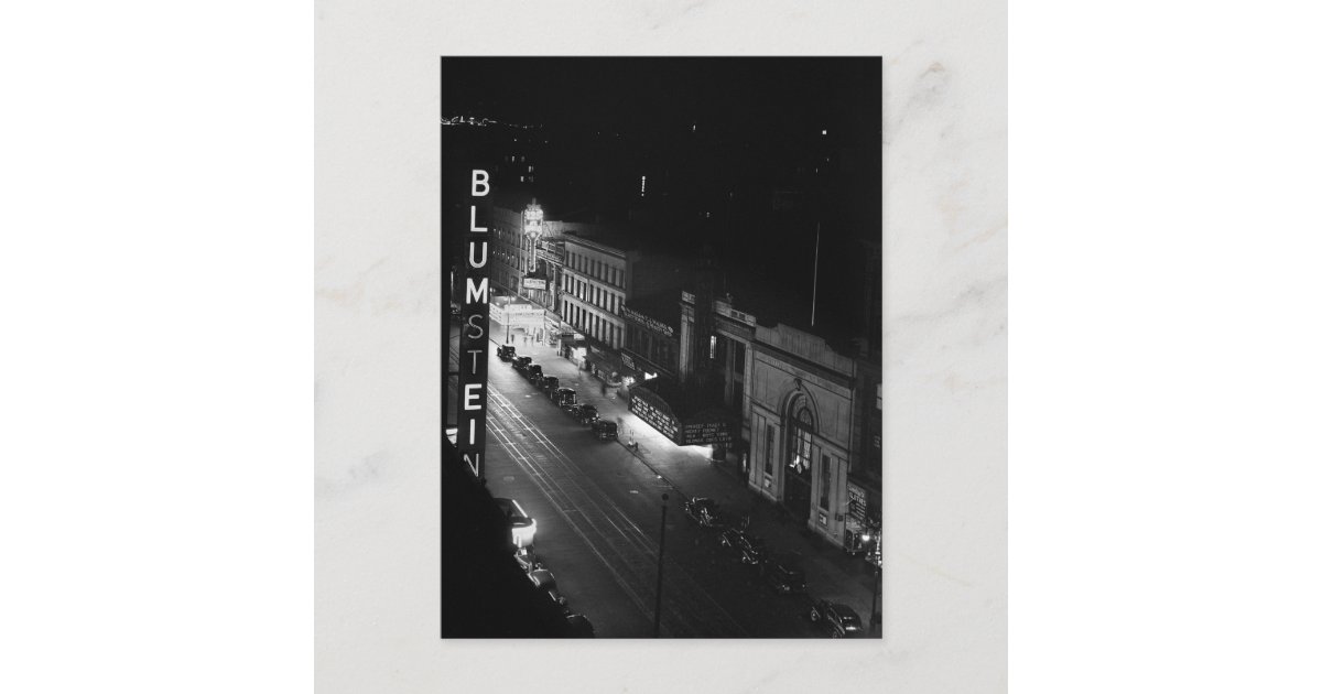 Harlem at Night, 1941 Postcard | Zazzle