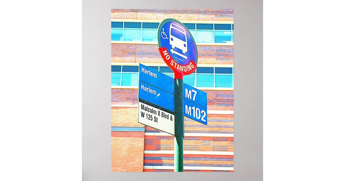 Harlem Bus Stop Poster | Zazzle