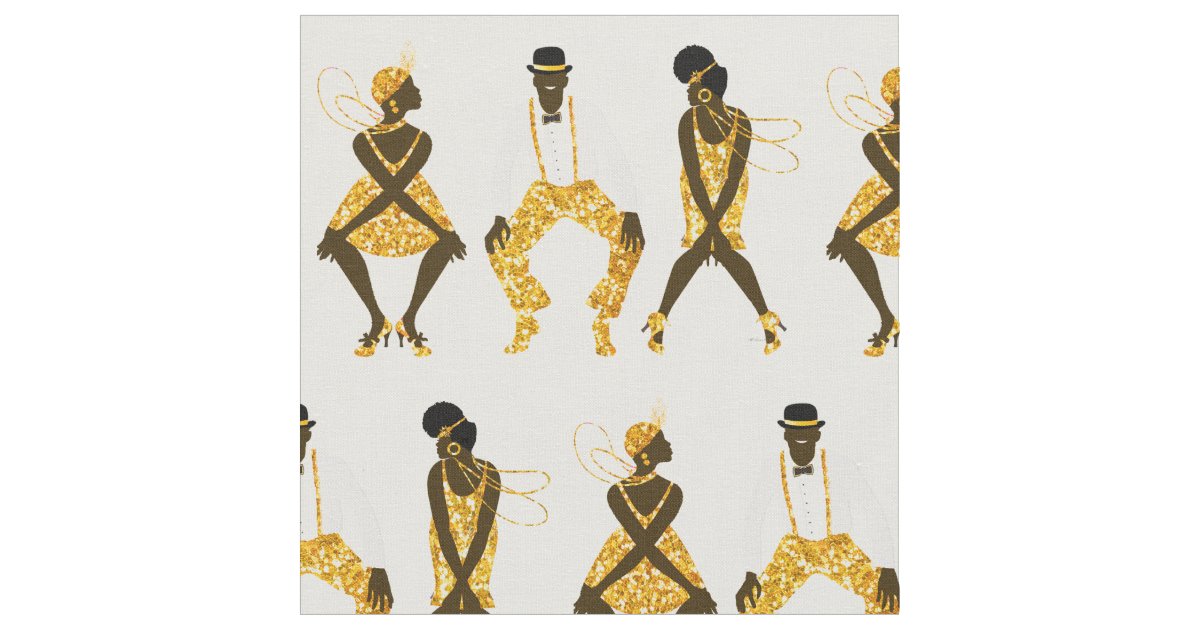 Harlem Renaissance 1920s Fabric | Zazzle