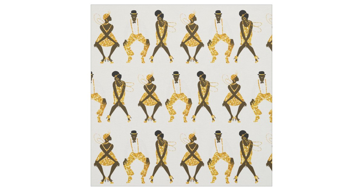 Harlem Renaissance 1920s Fabric | Zazzle