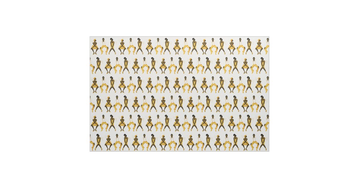 Harlem Renaissance 1920s Fabric | Zazzle