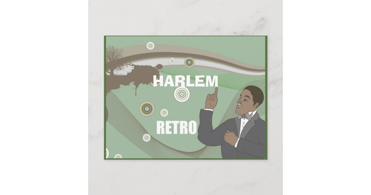 HARLEM RENAISSANCE RETRO JAZZ AGE POSTCARD | Zazzle