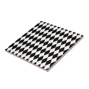 Harlequin Diamond Pattern Ceramic Tile | Zazzle
