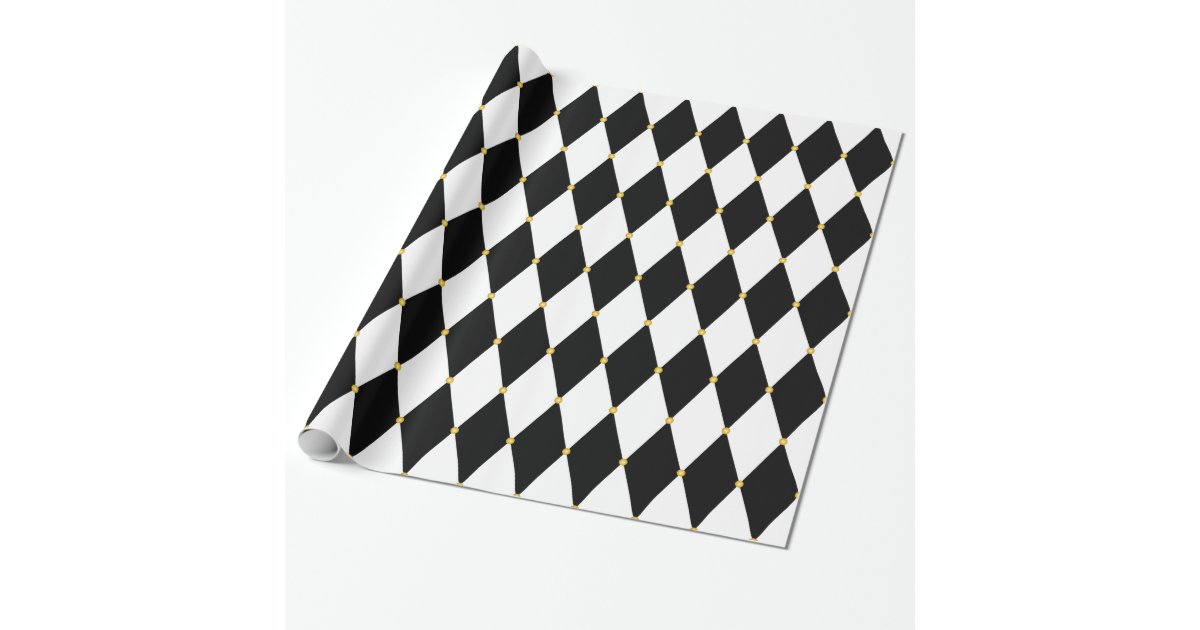 Harlequin Diamond Pattern Wrapping Paper | Zazzle