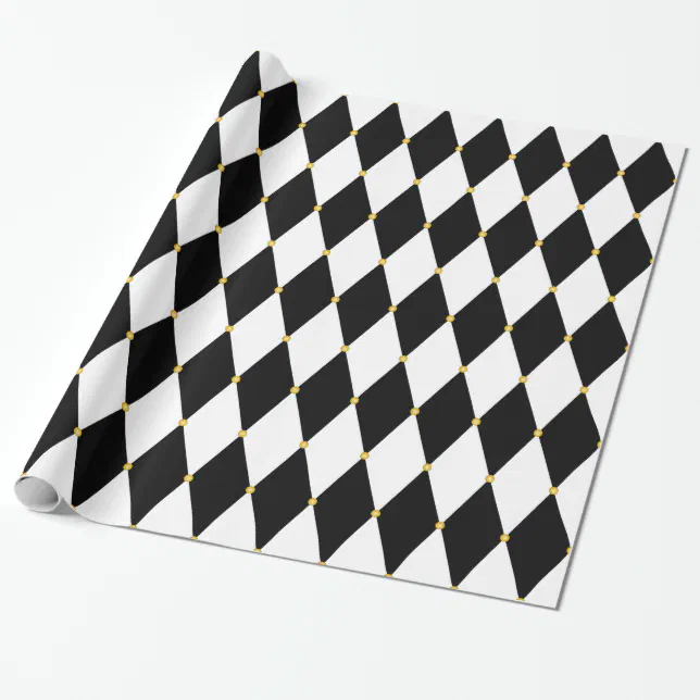 Harlequin Diamond Pattern Wrapping Paper | Zazzle