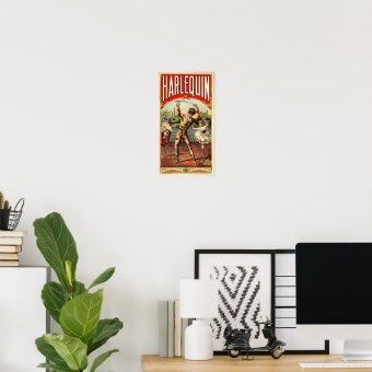 Harlequin Poster | Zazzle
