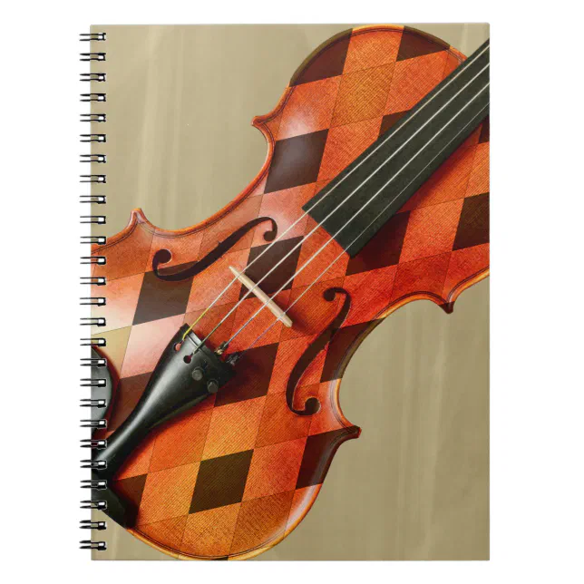 Harlequin Violin Notebook | Zazzle