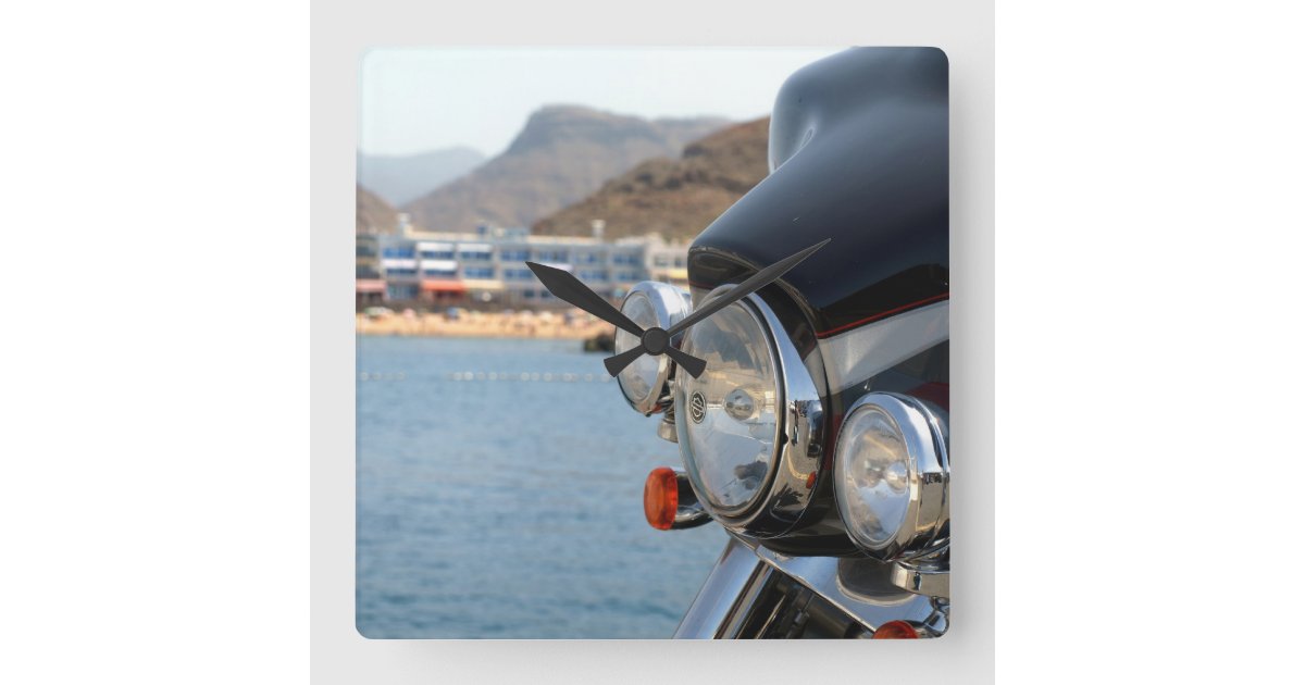 Harley Fairing Square Wall Clock | Zazzle