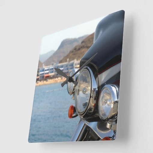 Harley Fairing Square Wall Clock | Zazzle