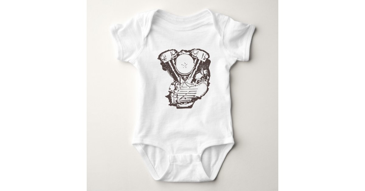 Harley Knucklehead Baby Bodysuit | Zazzle