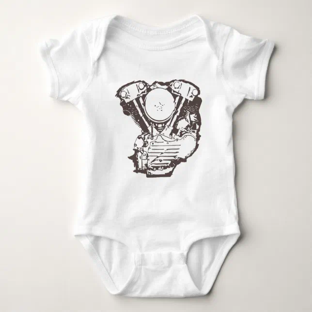Harley Knucklehead Baby Bodysuit | Zazzle