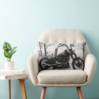 Harley Macro Davidson Motorcycle Classic Lumbar Pillow | Zazzle