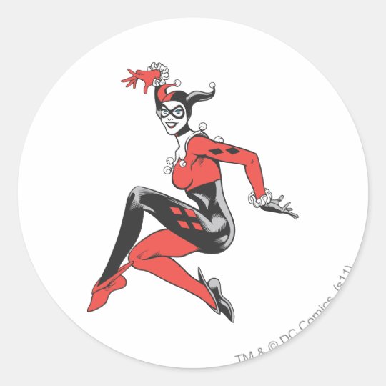 Harley Quinn 1 Classic Round Sticker | Zazzle.com