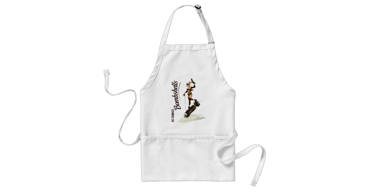 Harley Quinn Bombshells Pinup Adult Apron | Zazzle