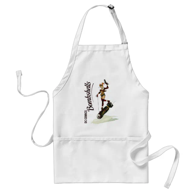 Harley Quinn Bombshells Pinup Adult Apron | Zazzle