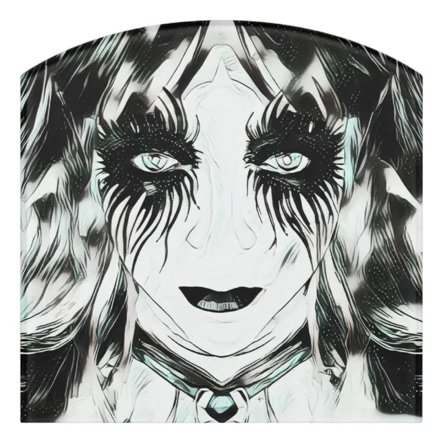 Harley Quinn-inspired Gothic Girl Hellequin Door Sign | Zazzle