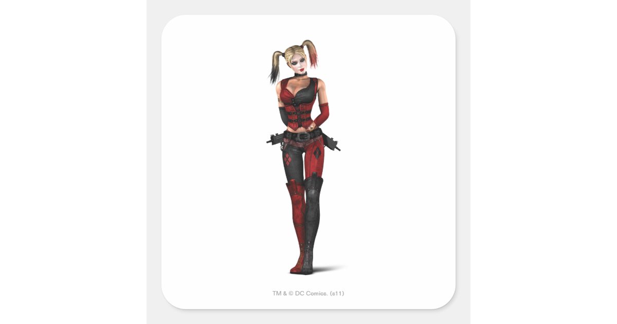 Harley Quinn Square Sticker | Zazzle