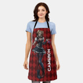 Harley Quinn With Fuzzy Dice Apron | Zazzle