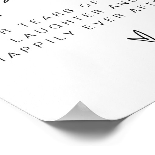 HARLOW Edgy Modern Minimalist Tissues Wedding Sign | Zazzle