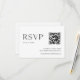 HARLOW Minimalist Wedding QR Code RSVP | Zazzle