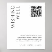 HARLOW Wishing Well Venmo QR Code Wedding Sign | Zazzle