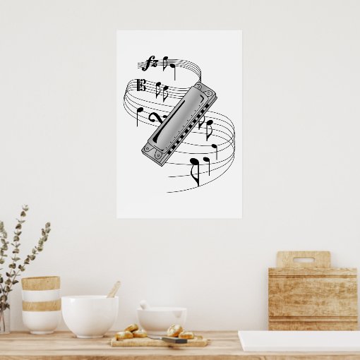 Harmonica Poster | Zazzle