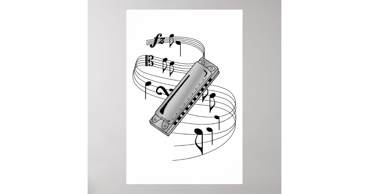 Harmonica Poster | Zazzle