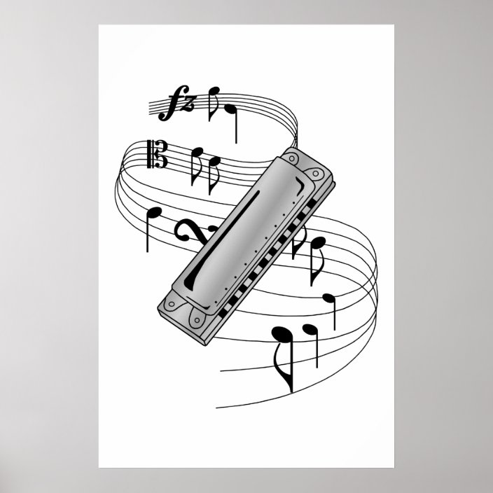 Harmonica Poster | Zazzle.com