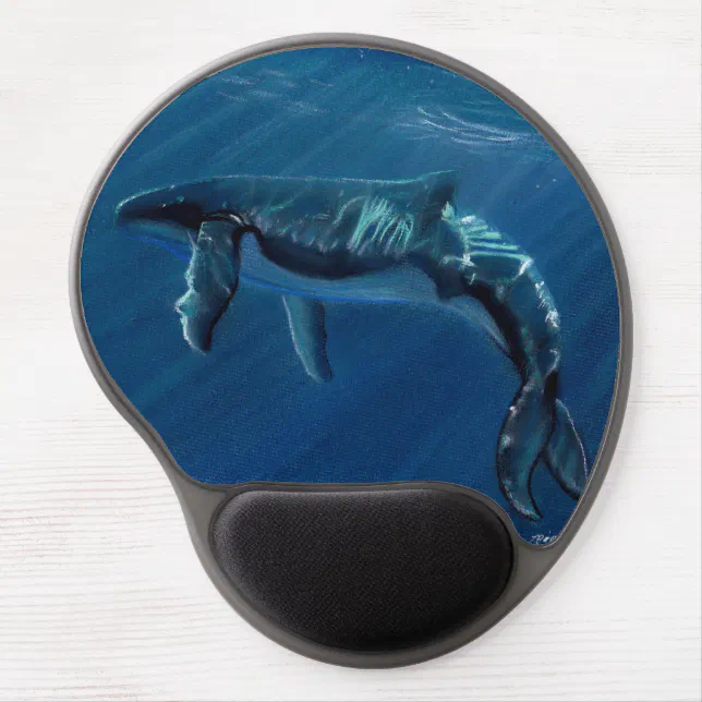 Harmonious Humpback Whale Gel Mousepad | Zazzle